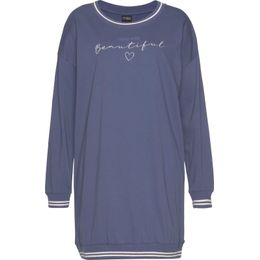 Damen Nachthemd blau Gr&ouml;&szlig;e 44/46