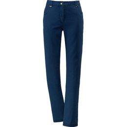 CR&Eacute;ATION L Damen Stretch-Jeans mit Glitzersteinchen hinten blue-stone-washed Gr&ouml;&szlig;e 42