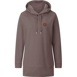 CR&Eacute;ATION L Damen Longsweatshirt mit Kapuze dunkeltaupe Gr&ouml;&szlig;e 36