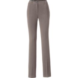 Heine Damen Hose gerade geschnitten taupe Gr&ouml;&szlig;e 46