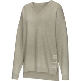 ELBSAND Damen Sweater oliv meliert Gr&ouml;&szlig;e 36/38