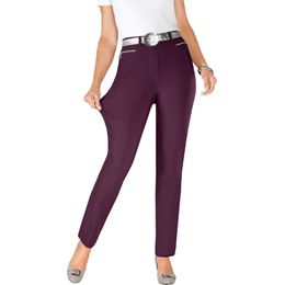 Damen Thermohose in elastischer Bengalin-Qualit&auml;t bordeaux Gr&ouml;&szlig;e 20