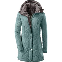 CR&Eacute;ATION L Damen Steppjacke in Microfaser-Qualit&auml;t, pflegeleicht jadegr&uuml;n Gr&ouml;&szlig;e 38