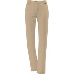 CR&Eacute;ATION L Damen Stretch-Jeans mit Glitzersteinchen hinten sand Gr&ouml;&szlig;e 21