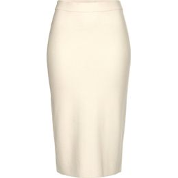 Lascana Damen Strickrock hellbeige Gr&ouml;&szlig;e 44