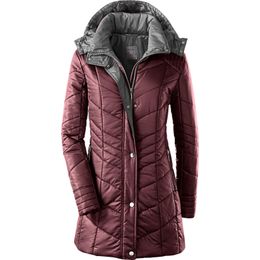 CR&Eacute;ATION L Damen Steppjacke in Microfaser-Qualit&auml;t, pflegeleicht bordeaux Gr&ouml;&szlig;e 36