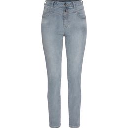 Lascana Damen Skinny-fit-Jeans blue-washed Gr&ouml;&szlig;e 38
