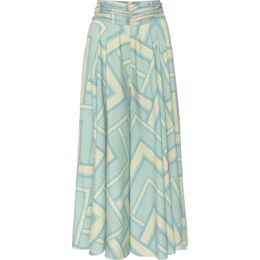Lascana Damen Hosenrock mint-gelb-blau bedruckt Gr&ouml;&szlig;e 46