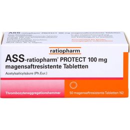 ASS-ratiopharm Protect 100 mg magensaftr.Tabletten 50 St