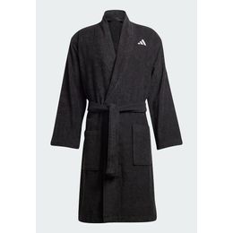 adidas Performance Sport-Bademantel 'Bathrobe' Herren Gr&ouml;&szlig;e XXL schwarz / wei&szlig;