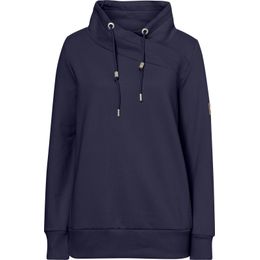 Heine Damen Sweatshirt mit w&auml;rmender Innenseite marine Gr&ouml;&szlig;e 50