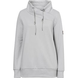 Heine Damen Sweatshirt mit w&auml;rmender Innenseite hellgrau Gr&ouml;&szlig;e 50