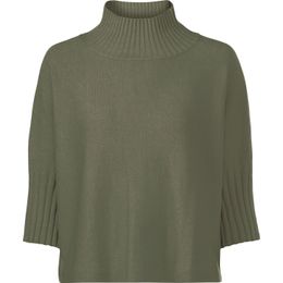 Heine Damen Stehkragenpullover mit Fledermaus-&Auml;rmeln khaki Gr&ouml;&szlig;e 48