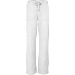 Heine Damen Schlupfhose mit weitem Bein wei&szlig; Gr&ouml;&szlig;e 18
