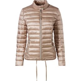 Heine Damen Outdoorjacke mit verstellbarem Bindeband am Saum beige Gr&ouml;&szlig;e 36
