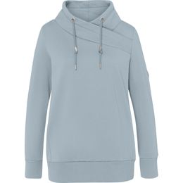 Heine Damen Sweatshirt mit w&auml;rmender Innenseite hellblau Gr&ouml;&szlig;e 38
