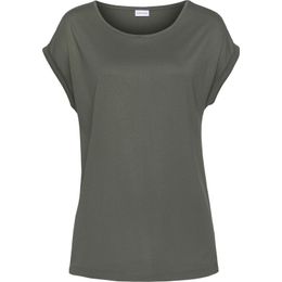 Lascana Damen Kurzarmshirt khaki Gr&ouml;&szlig;e 36/38