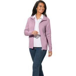 CR&Eacute;ATION L Damen Strickjacke mit 2-Wege-Rei&szlig;verschluss altros&eacute; Gr&ouml;&szlig;e 38