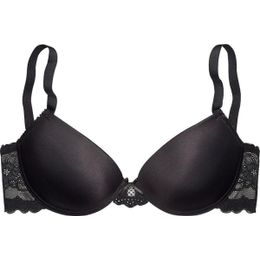 Lascana Damen Push-up-BH schwarz Gr&ouml;&szlig;e 80D