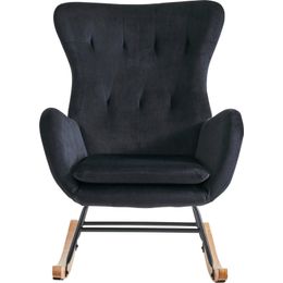 HEINE HOME unisex Sessel schwarz Gr&ouml;&szlig;e H/B/T ca. 95/68/80 cm