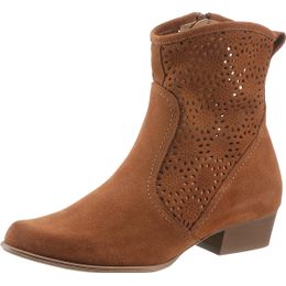 Heine Damen Stiefelette cognac Gr&ouml;&szlig;e 39