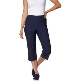 CR&Eacute;ATION L Damen Caprihose mit B&auml;ndchen-Verzierung marine Gr&ouml;&szlig;e 38
