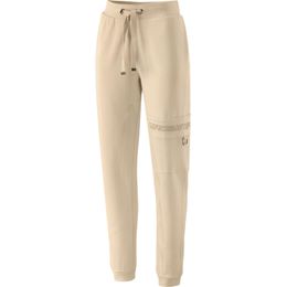 CR&Eacute;ATION L Damen Jogg Pants mit Ripp-Abschl&uuml;ssen sand Gr&ouml;&szlig;e 38