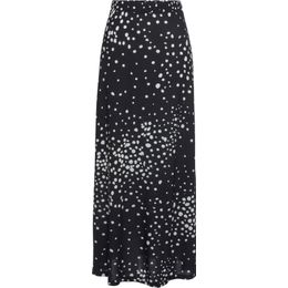 Vivance Damen Maxirock schwarz-wei&szlig;-bedruckt Gr&ouml;&szlig;e 40