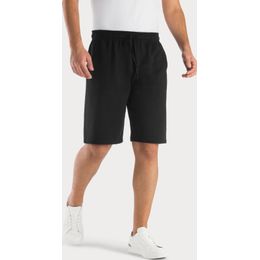Kangaroos Herren Sweatshorts schwarz, Gr&ouml;&szlig;e 48/50