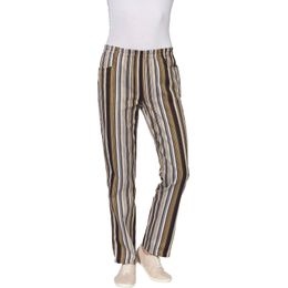 CR&Eacute;ATION L Damen Schlupfhose aus Baumwolle dunkelbraun-gestreift Gr&ouml;&szlig;e 23
