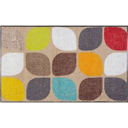 Salonloewe unisex Fu&szlig;matte taupe-bunt Gr&ouml;&szlig;e 40x60 cm - rechteckig