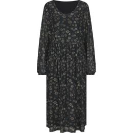 CR&Eacute;ATION L Damen Blumenkleid in floral bedruckter Mesh-Qualit&auml;t schwarz-bedruckt Gr&ouml;&szlig;e 52