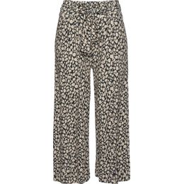 Lascana Damen Culotte schwarz-sand-bedruckt Gr&ouml;&szlig;e 34