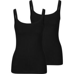 Speidel Damen Tr&auml;gerhemd mit Bio-Baumwolle schwarz Gr&ouml;&szlig;e 48