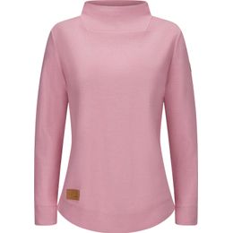 CR&Eacute;ATION L Damen Stehkragenpullover mit Linksstrick-Muster ros&eacute; Gr&ouml;&szlig;e 36