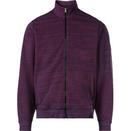 Marco Donati Herren Sweatjacke dunkelrot-dunkelblau-meliert Gr&ouml;&szlig;e 44/46