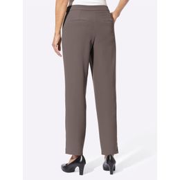 CR&Eacute;ATION L Damen Stretch-Hose in Koffer-Qualit&auml;t dunkeltaupe Gr&ouml;&szlig;e 20