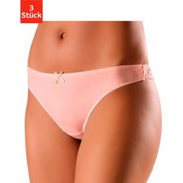 Petite Fleur Damen String pfirsich+mint+creme Gr&ouml;&szlig;e 40/42