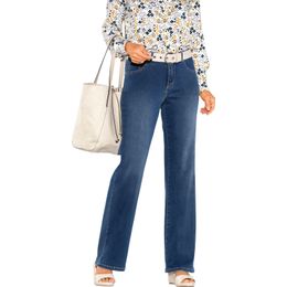 CR&Eacute;ATION L Damen 5-Pocket-Jeans mit weitem Bein blue-stone-washed Gr&ouml;&szlig;e 40