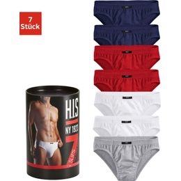 H.I.S. Herren Slip marine, rot, wei&szlig;, grau-meliert Gr&ouml;&szlig;e S