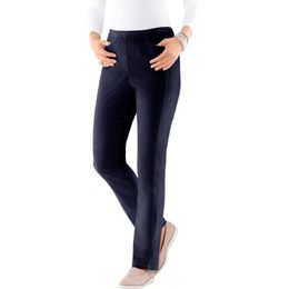 CR&Eacute;ATION L Damen Schlupfhose mit optisch streckender Ziernaht marine Gr&ouml;&szlig;e 44