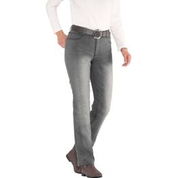 CR&Eacute;ATION L Damen Thermojeans mit kariertem Futter grey-denim Gr&ouml;&szlig;e 22