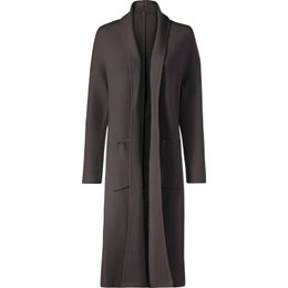 Heine Damen Strickmantel mit Schalkragen graphit Gr&ouml;&szlig;e 42