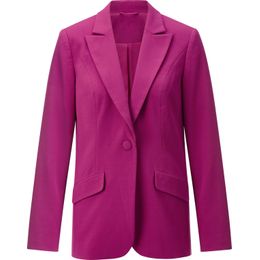 CR&Eacute;ATION L Damen Blazer mit Knopfverschluss magenta Gr&ouml;&szlig;e 48