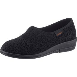 Fischer Damen Hausschuh schwarz Gr&ouml;&szlig;e 39