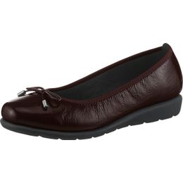 Damen Ballerina bordeaux, Gr&ouml;&szlig;e 40
