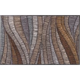 wash+dry by Kleen-Tex unisex Fu&szlig;matte natur-grau Gr&ouml;&szlig;e 75x120 cm - rechteckig