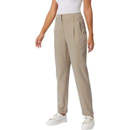 CR&Eacute;ATION L Damen Hose mit hoher Taille beige Gr&ouml;&szlig;e 20