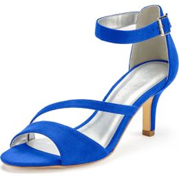 Lascana Damen Sandalette royalblau Gr&ouml;&szlig;e 42