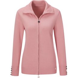 CREATION L PREMIUM Damen Strickjacke aus mercerisierter Baumwolle rosenquarz Gr&ouml;&szlig;e 38
